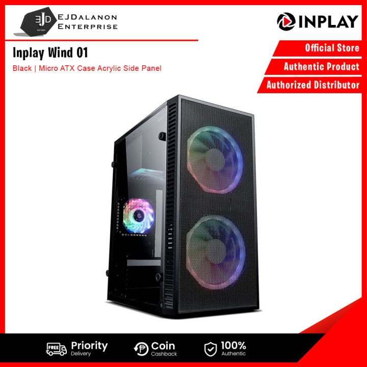 Inplay Wind 01 Micro ATX Case Acrylic Side Panel Inplay by EJD | Lazada PH