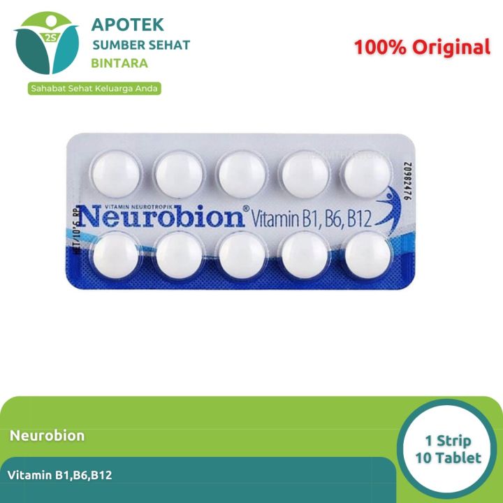 Neurobion Biru Vitamin Saraf 1 Strip 10 Tablet | Lazada Indonesia