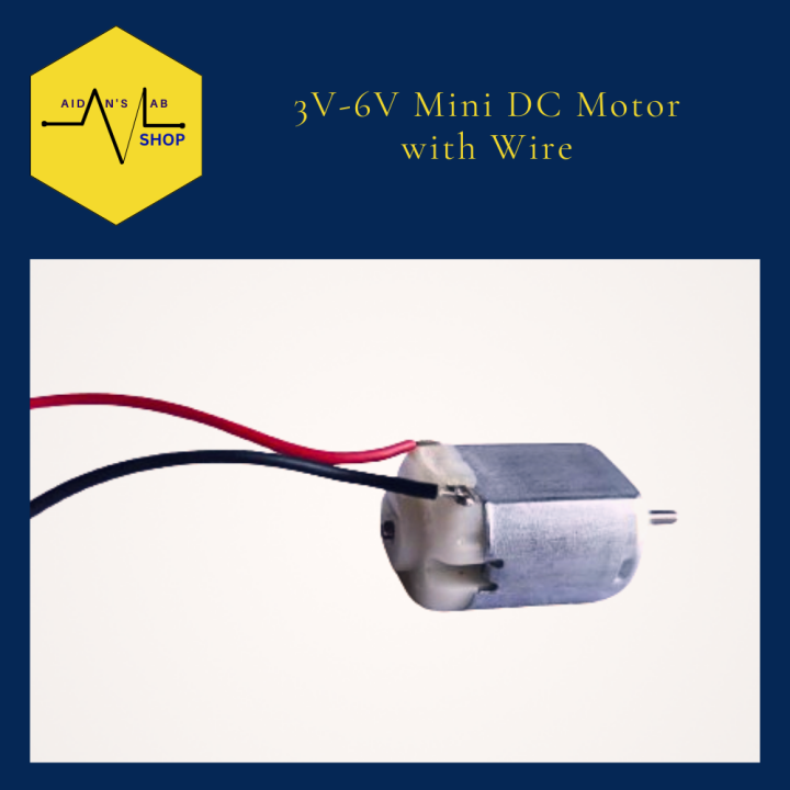 3V-6V Mini DC Motor with Wire | Aidans Lab | Lazada PH