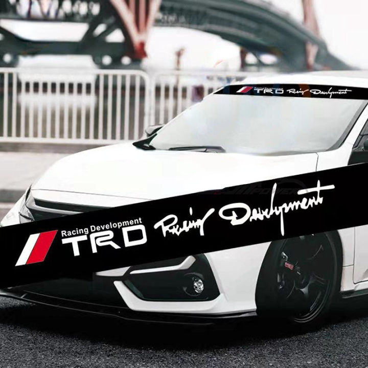 Car TRD Toyota windshield reflective sticker | Lazada PH