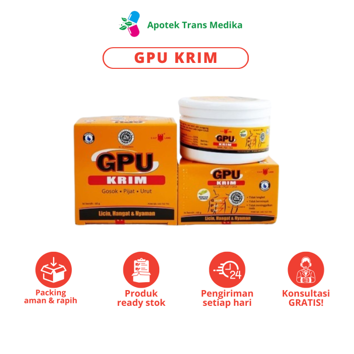 GPU Cream merupakan balsem yang dapat meredakan gejala pegal-pegal pada ...
