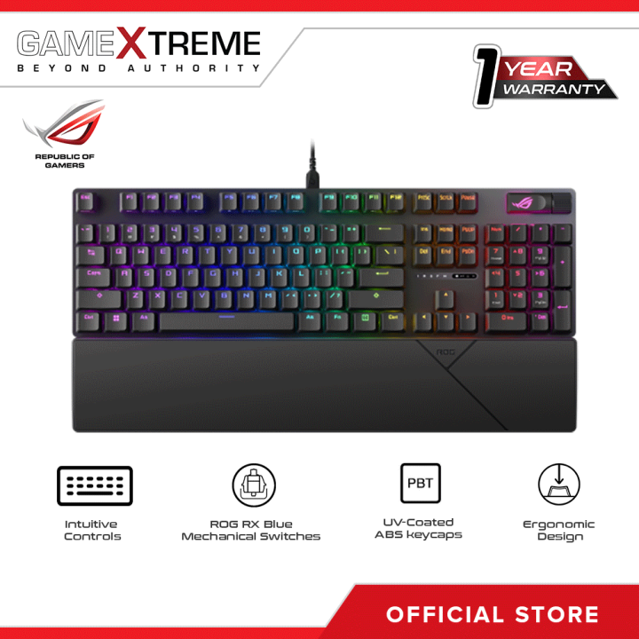 ASUS ROG XA12 STRIX SCOPE II Gaming Keyboard (RX) (BLUE) | Lazada PH