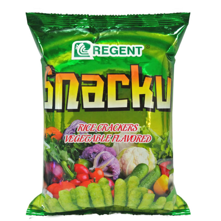 Regent Snacku Rice Crackers Vegetable Flavored Snacks 60g | Lazada PH