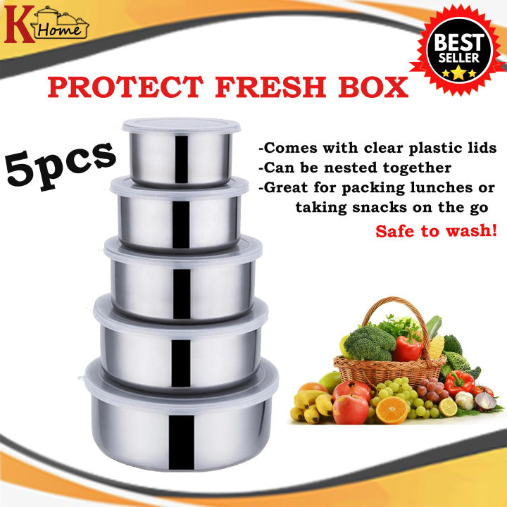 Protect fresh Box 5in1 High Quality stainless steel ware | Lazada PH