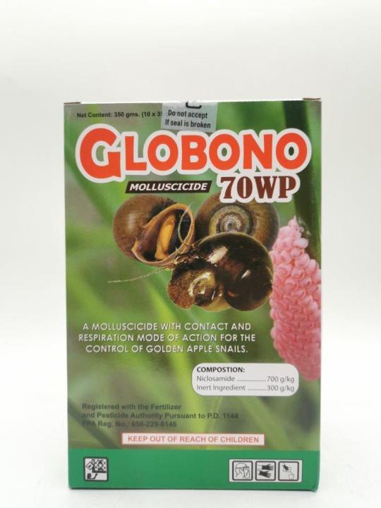 GLOBONO NICLOSAMIDE MOLLUSCICIDE 70 WP SNAIL KILLER ( SAME AS ...