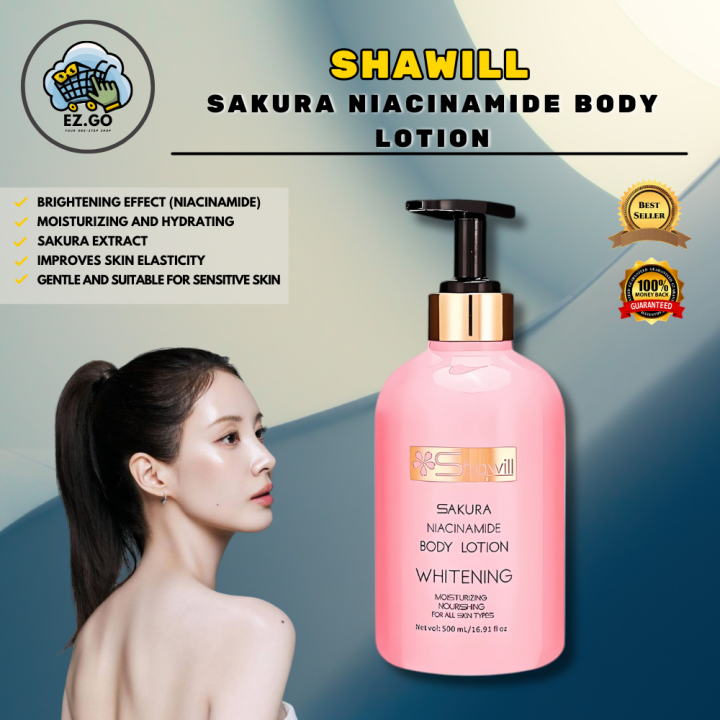 SHAWILL SAKURA NIACINAMIDE BODY LOTION 500ML - Whitening | Lazada PH