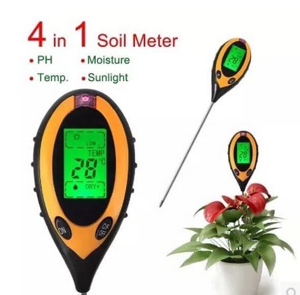 Soil Digital Analyzer 4in1-Alat cek ukur tester multimeter tanah ...