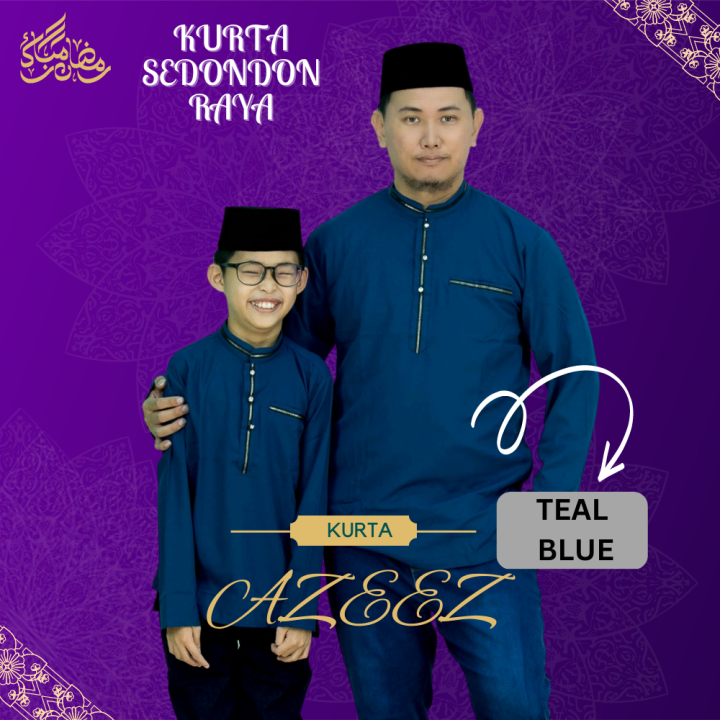 CY 210146 Baju Raya 2023 / KURTA MODERN DEWASA/BUDAK MUSLIM BAJU MELAYU ...