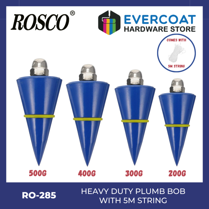 RO-285 Rosco Heavy Duty Plumb Bob with 5-meter String | Lazada PH