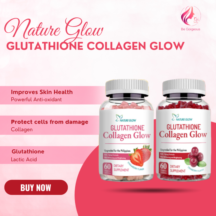 NATURE GLOW Glutathione Collagen Glow 60 Gummies | Lazada PH