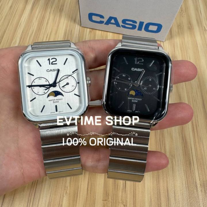 100% ORIGINAL CASIO ANALOG MOON PHASE MTP-M305D-1AV / MTP-M305D-7AV ...