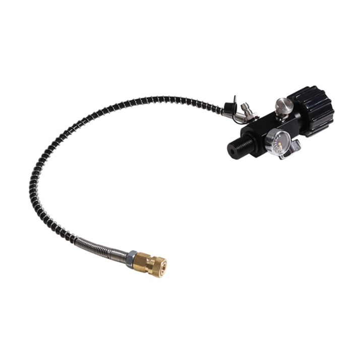 M18X1.5 PCP Tank Dual Gauge Charging Valve Air Fill Station Gas ...