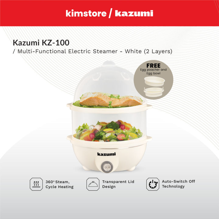 Kazumi Kz-100 Multi-Functional Steamer 2 Layers 350W | Lazada PH