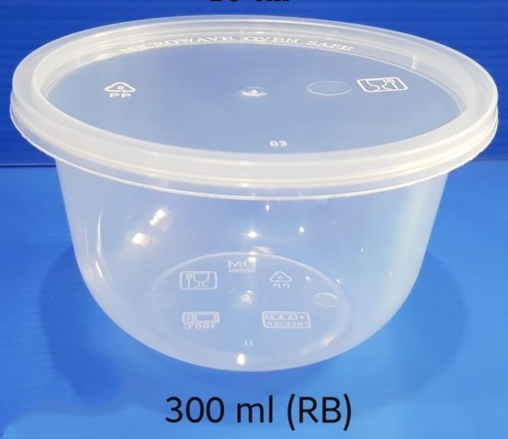 1 ( SATU ) Cup plastik 300ml bulat (25 pcs)- Thinwall bulat - Cup ...