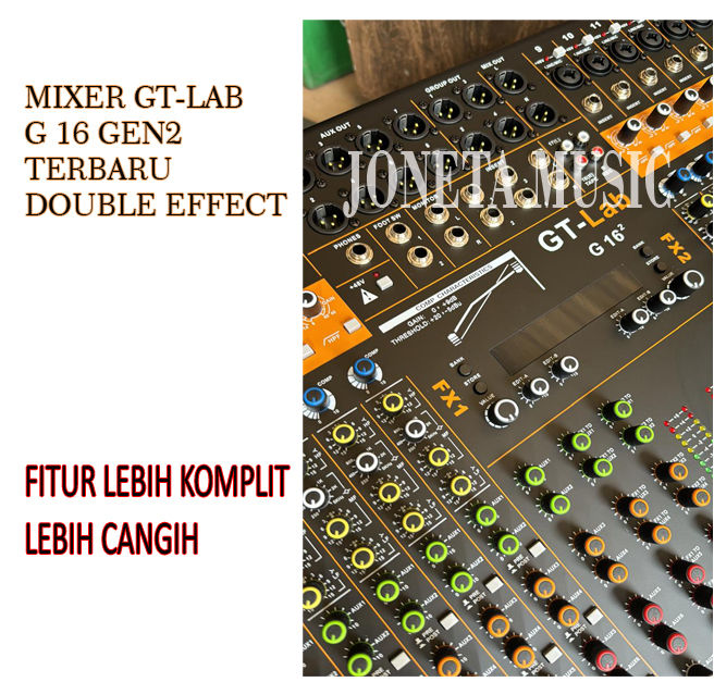 Mixer Analog Audio GT Lab 16 GEN2 16Channel / G16 GEN2 DOUBLE EFFECT ...