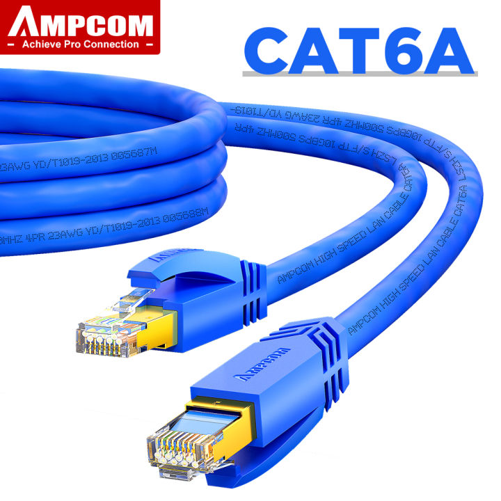 AMPCOM CAT6A STP Network Cable for Ultra-Fast Network Performance ...