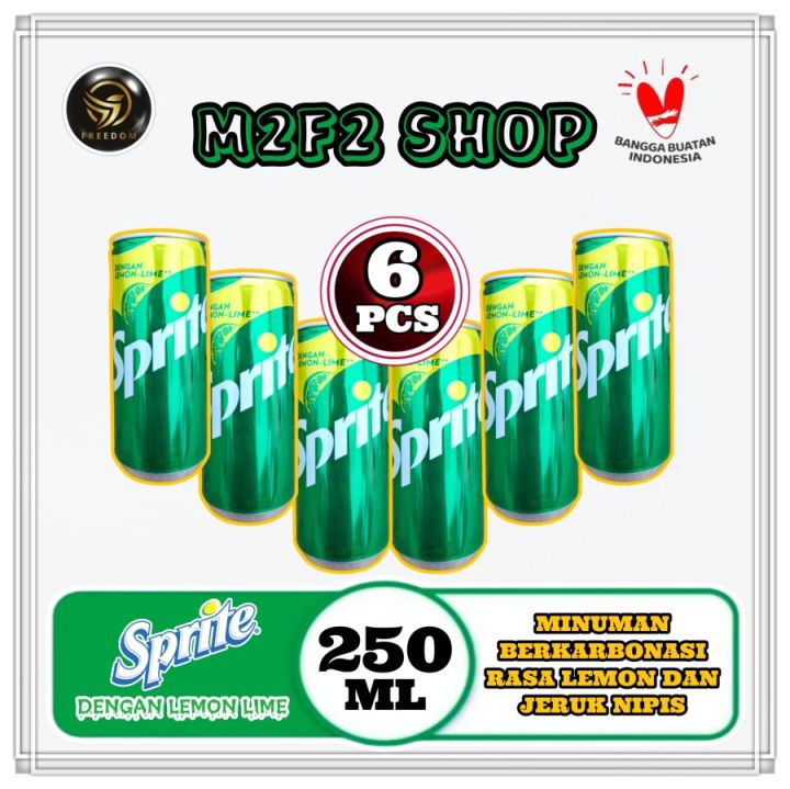 Sprite Minuman Bersoda Kaleng | Can - 250 ml (Kemasan 6 Pcs) | Lazada ...