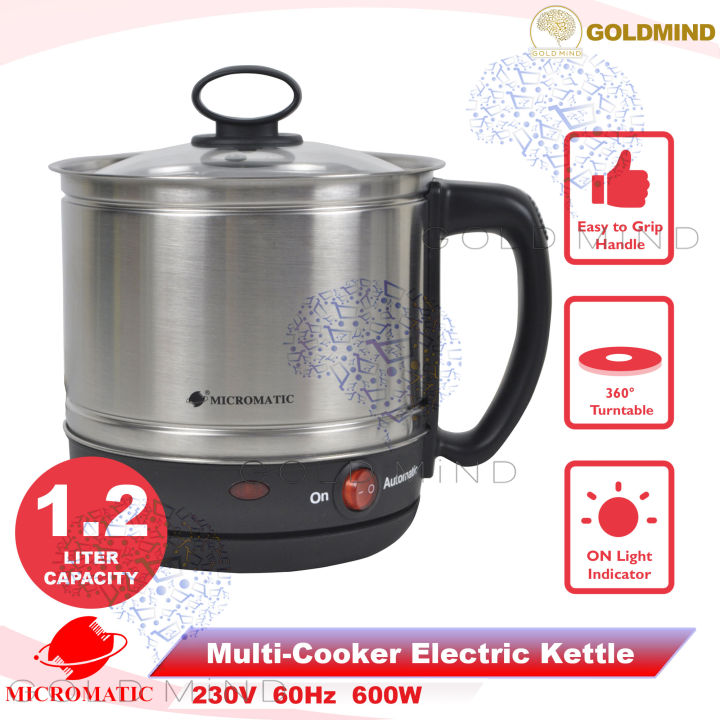Micromatic Multi-Cooker Electric Kettle 1.2L 600 watts | Lazada PH