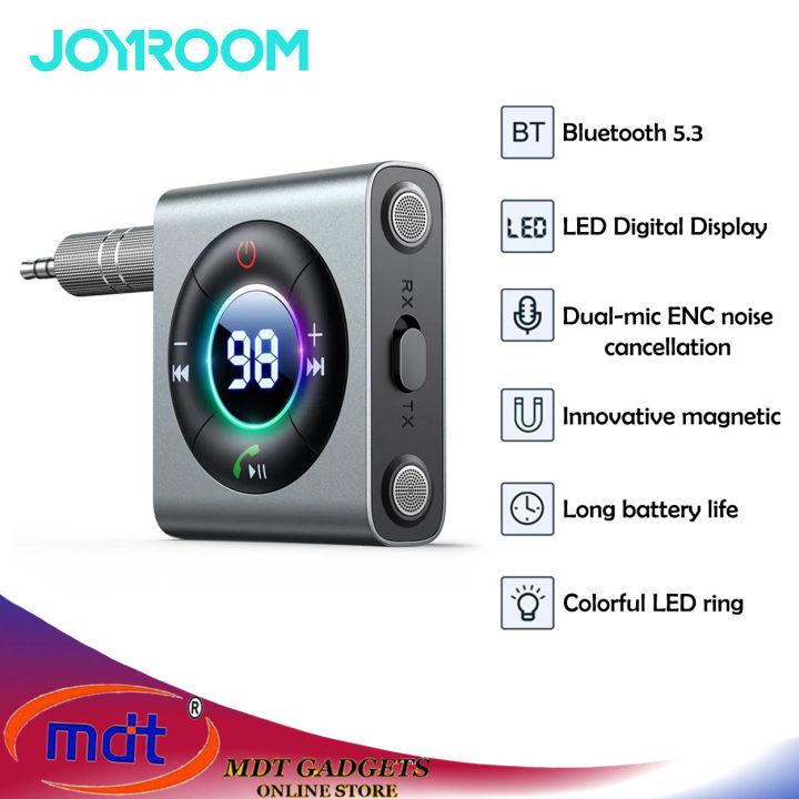 Joyroom JR-CB2 Bluetooth 5.3 AUX Adapter Transmitter Receiver 2 in 1 ...