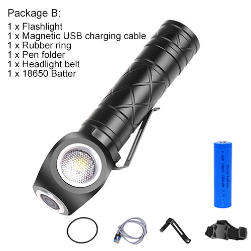 Asafee 1936 Multi-function headlight flashlight 800LM With Pen Holder ...