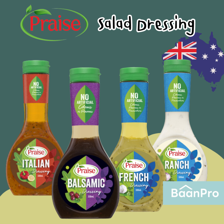(Twin Pack) Praise Salad Dressing 330mlx2 เพรส เดรสซิ่งแรนช์น้ำสลัด 330 ...