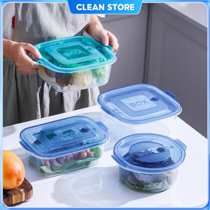 Food Container bento box Stackable Microwave 3 Piece Airtight Food ...