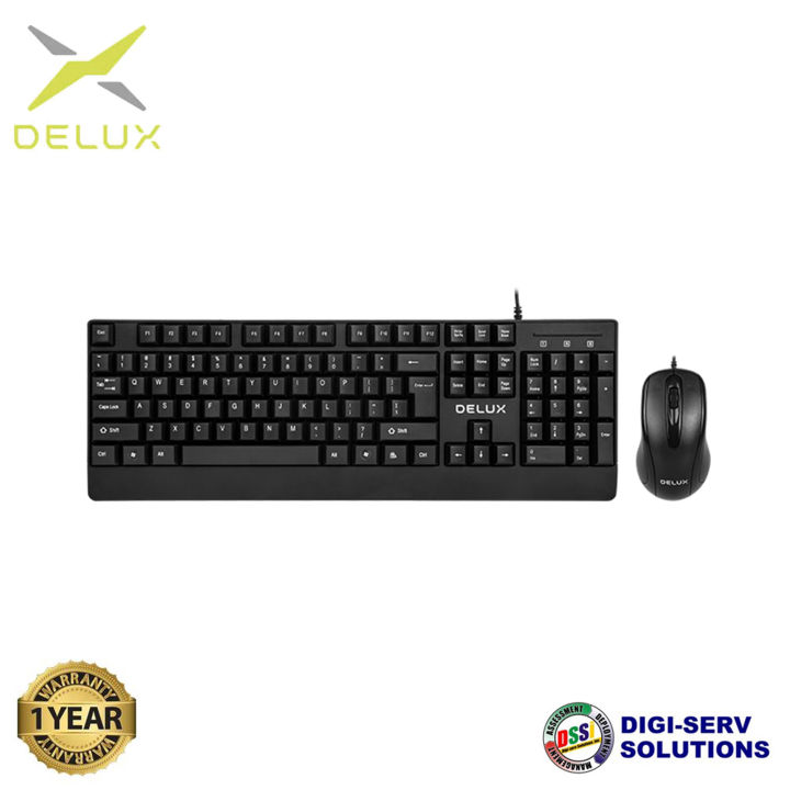 Delux (K6006U+M332BU) Wired Keyboard and Mouse Combo | Lazada PH