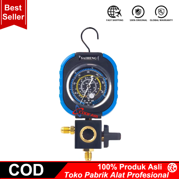 Manifold AC Value R32 R410a R22 Single Gauge | Lazada Indonesia