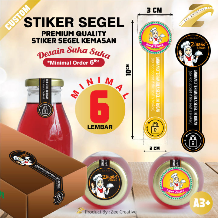 Stiker Label Segel Produk Botol dan Kemasan Makanan | Lazada Indonesia