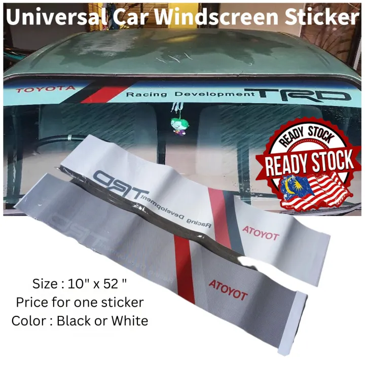 Windscreen Sticker Windshield STICKER TOYOTA TRD TAMPAL DALAM TOYOTA ...