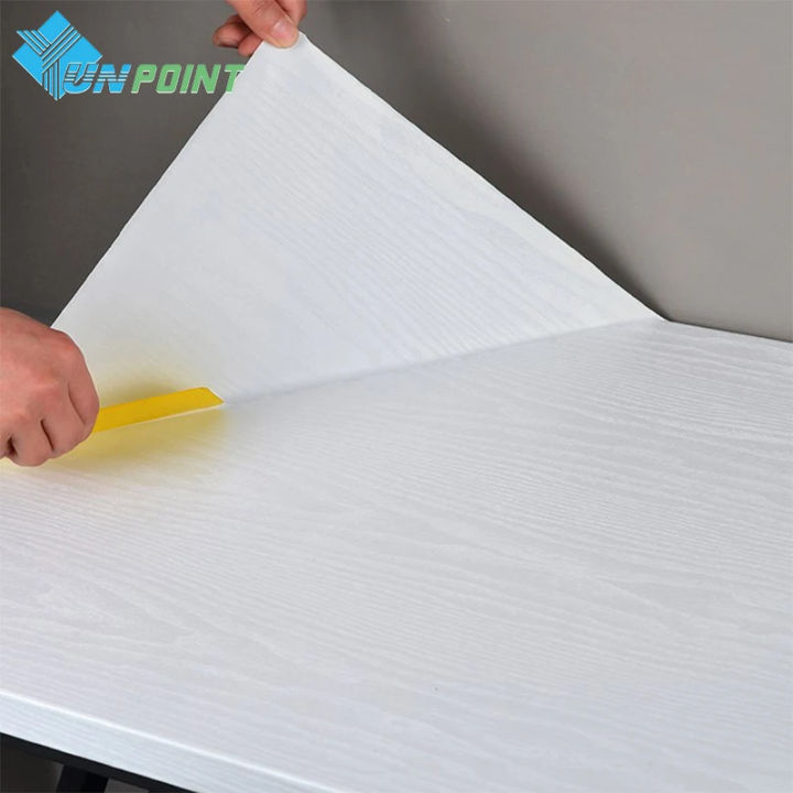 Desktop stickers white wood grain table wallpaper self-adhesive ...