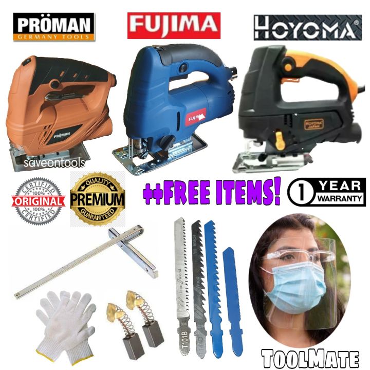 Jigsaw 4 Blades Metal Wood Timber FastCut Variable Speed Hoyoma Proman ...