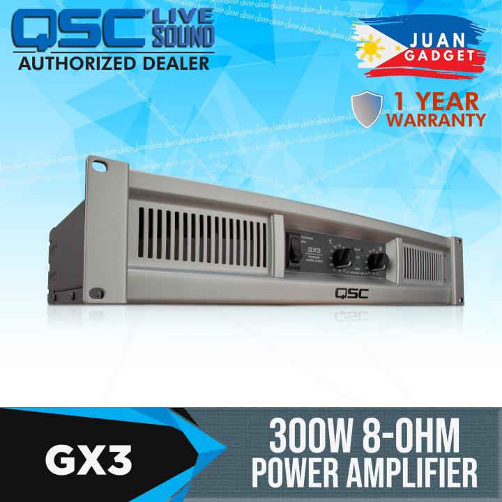 QSC GX3 300W Watt 8-Ohm Power Amplifier | JG Superstore | Lazada PH