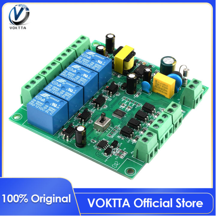 VOKTTA Modbus Rtu 7-24V 4 Channel Relay Module Switch RS485/TTL UART ... VOKTTA Modbus Rtu 7-24V 4 Channel Relay Module Switch RS485/TTL UART ...