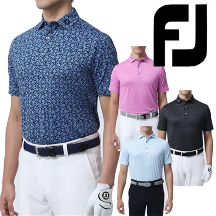 23 Years golf Clothing Men's FJ New Style Short-Sleeved POLO Shirt ...