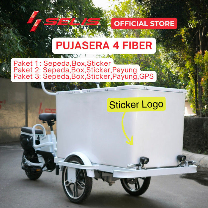 SELIS - Pujasera 4 Fiber ( Gerobak Sepeda Listrik / Gerobak Kopi ...