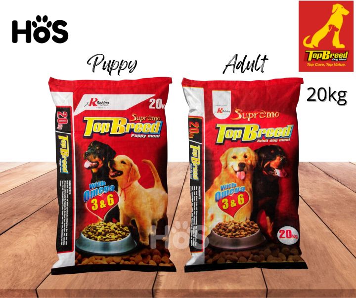 Top Breed For Adult & Puppy Dry Dog Food 20kg | Lazada PH