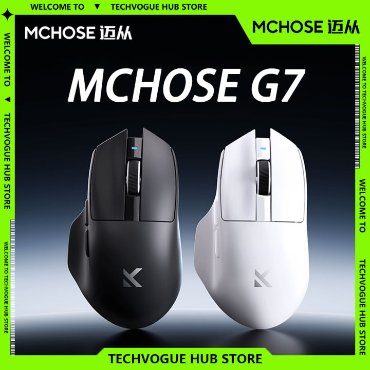 MCHOSE G7 PRO Wireless Triple-mode Bluetooth Lightweight Ergonomics Gaming Mouse Customized ...
