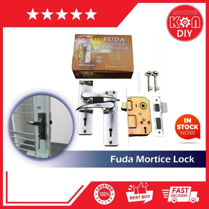 KNN-DIY Original Fuda 2 Level Mortice Mortise Door Lever Handle Lock ...