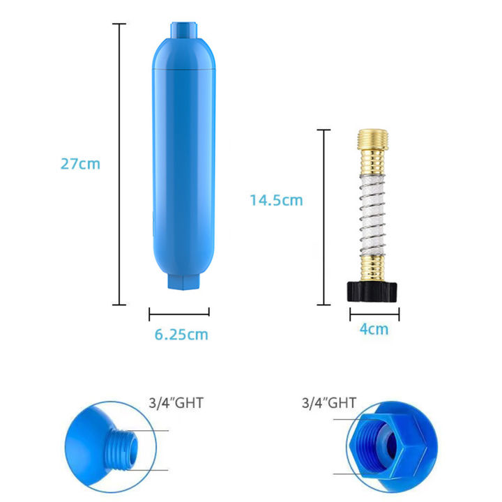 RV Inline Water Filter with Flexible Hose Protector, Water Filter ...