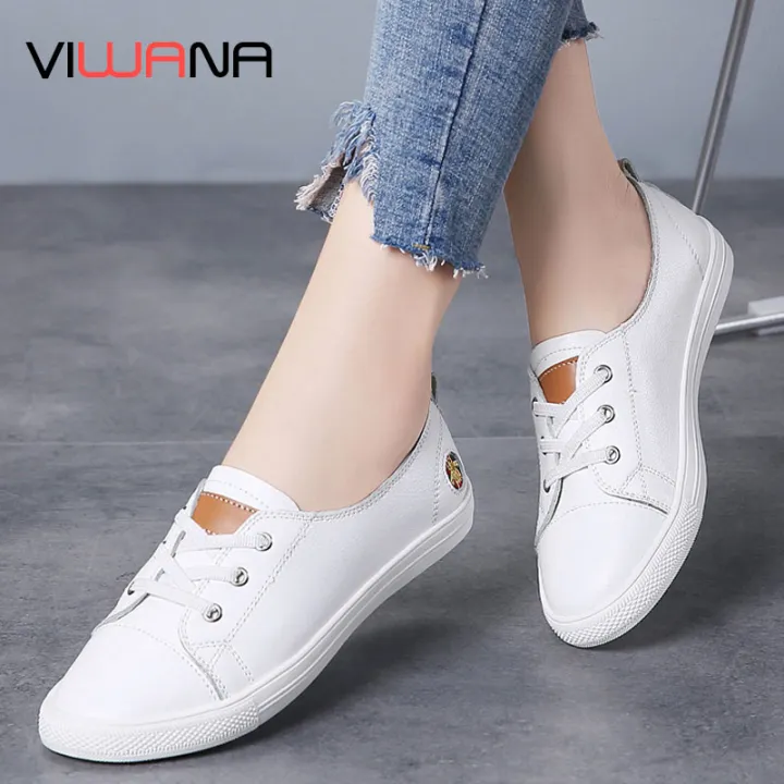 Flat sneakers for ladies store