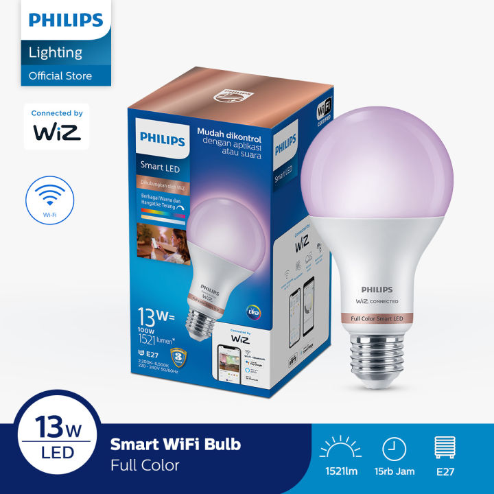 Philips Lampu LED Smart Wi Fi LED 13W With Bluetooth - Tunable Color ...