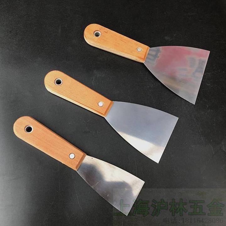 Putty knife blade batch knife wooden handle double clamp mirror ...