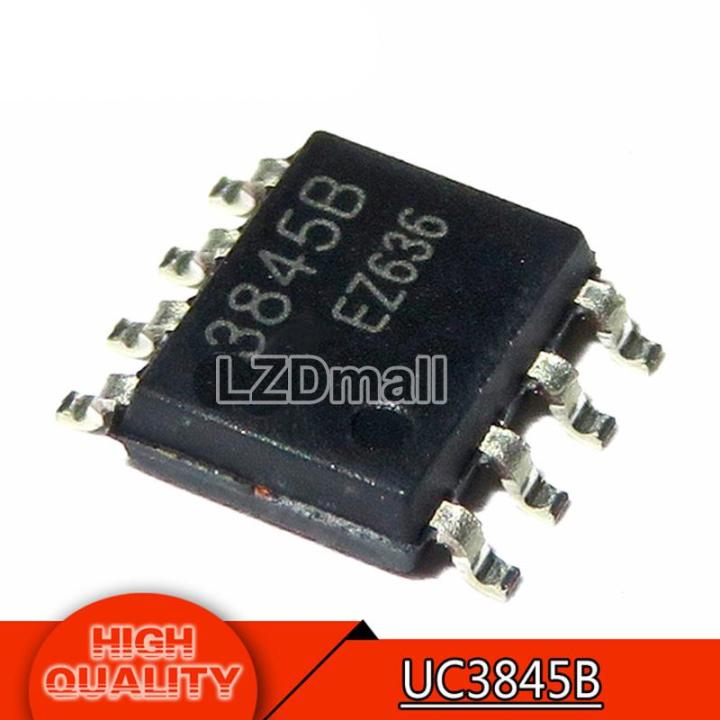 10ชิ้น Uc3845b Sop8 Uc3845 3845B Sop-8สวิทช์ตัวควบคุม52Khz 1A ...