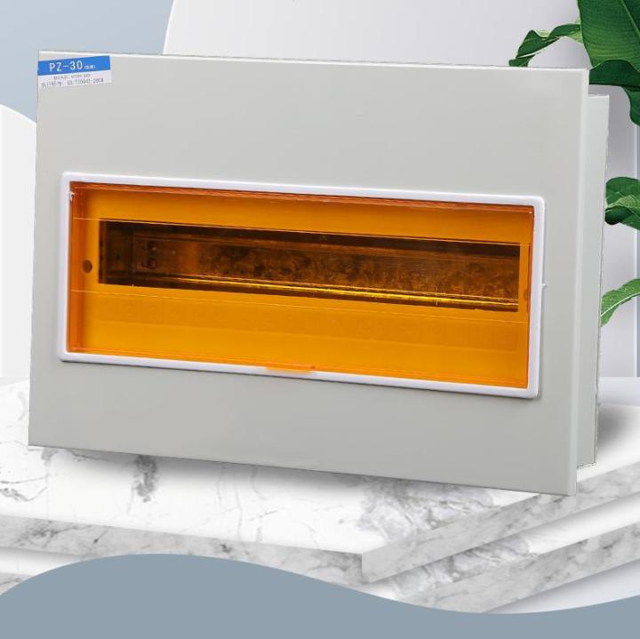 Iron Distribution Box PZ30 dark assembly electric box household air-open leakage circuit breaker ...