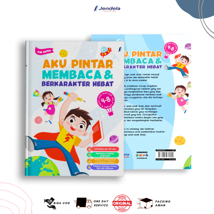 Aku Pintar Membaca dan Berkarakter Hebat untuk Anak Usia 4-8 tahun TK ...
