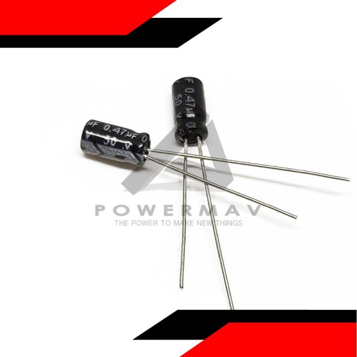 2pcs 0.47uf 50v capacitor New Aluminum Electrolytic Capacitors Radial ...