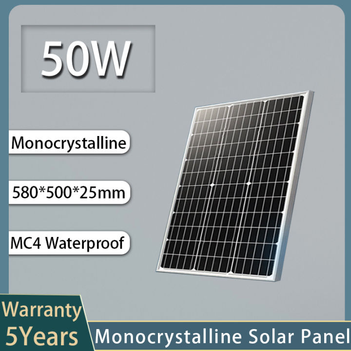【CLASS-A】50W 10BB Solar panel Imported Quality Full Power Solar Panel ...