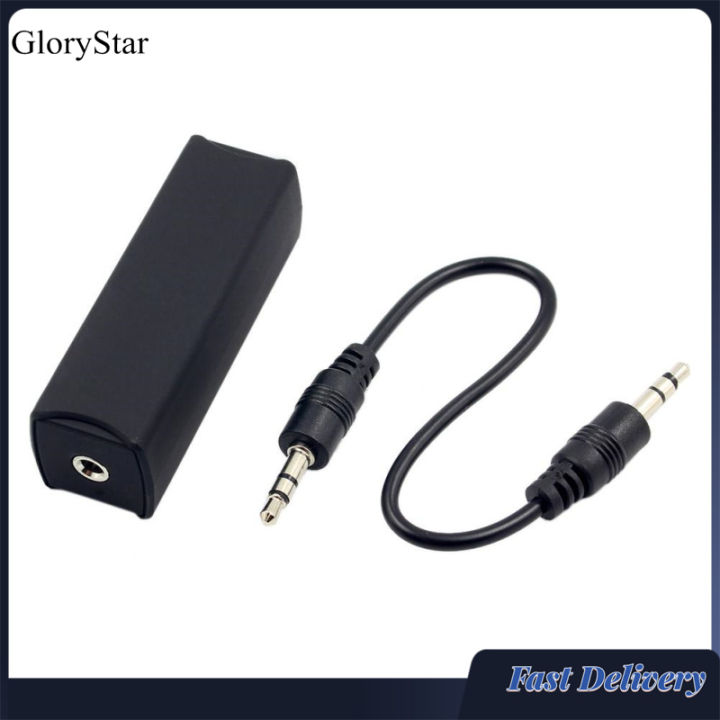 GloryStar 3.5mm Noise Filter Plug Play Anti-interference Ground Loop ...