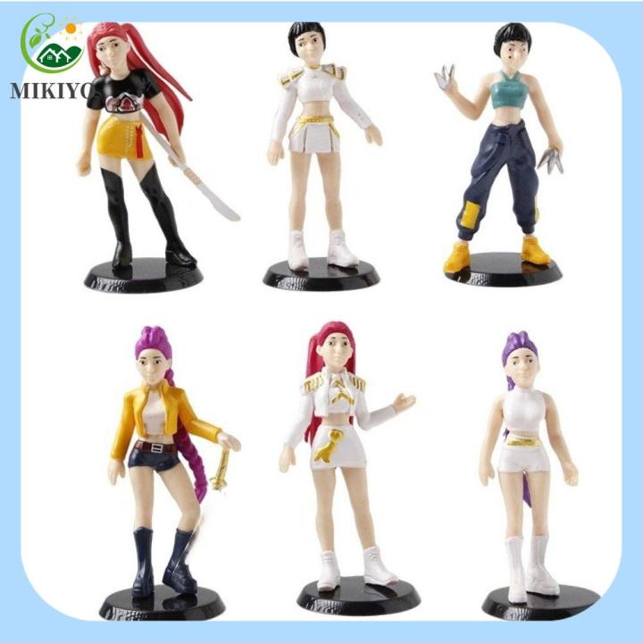 MIKIYO FASHION 6pcs/set Rumi Mira Zoey Kpop Demon Hunters Action Figure ...